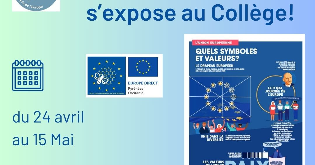 Le Joli Mois de l’Europe s’expose au collège - Du 24 avril au 15 mai 2024 - Joli mois de l'Europe