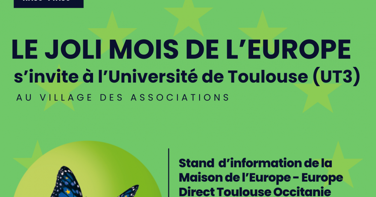 Le Joli Mois de l’Europe s’invite à l’Université de Toulouse (Paul Sabatier) (31) - Mardi 13 mai ...